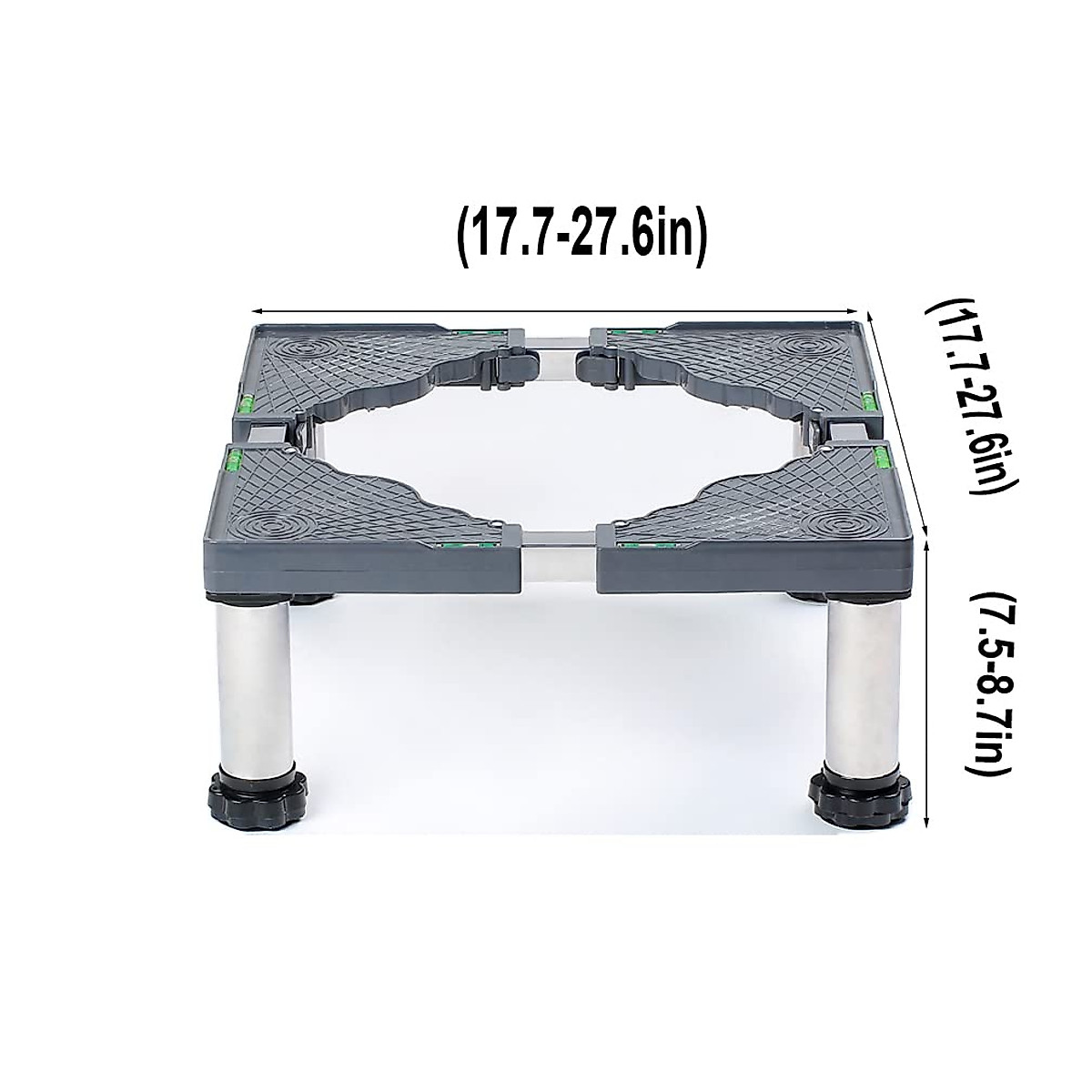 TYJZKJWQ Washing Machine Base Stand, with 4 Heavy Duty Adjustable Feet Hight 15cm, Universal Multi-Functional Base Holder for Dryer Refrigerator Furniture Washing Machine, Max Load 560LB (4legs)