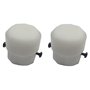 Plastic Tips for Razor Crazy Cart - Premium White Plastic Post (Set of 2) for the Razor Crazy Cart Stabilizing Post - Heavy Duty Factory Original Replacement Spare Parts for Crazy Cart XL