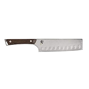 Shun Cutlery Kanso Hollow Ground Nakiri Knife 6.5", Ideal Chopping Knife for Vegetables and All-Purpose Chef Knife, Professional Nakiri Knife, Handcrafted Japanese Kitchen Knife