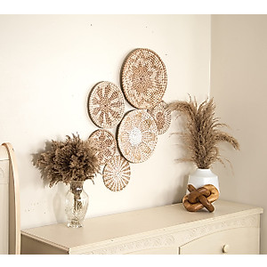 Wall basket décor basket wall décor set of 6 wall baskets woven wall décor wicker wall décor woven basket wall décor wall hanging baskets boho wall baskets seagrass baskets set boho basket wall art set 6