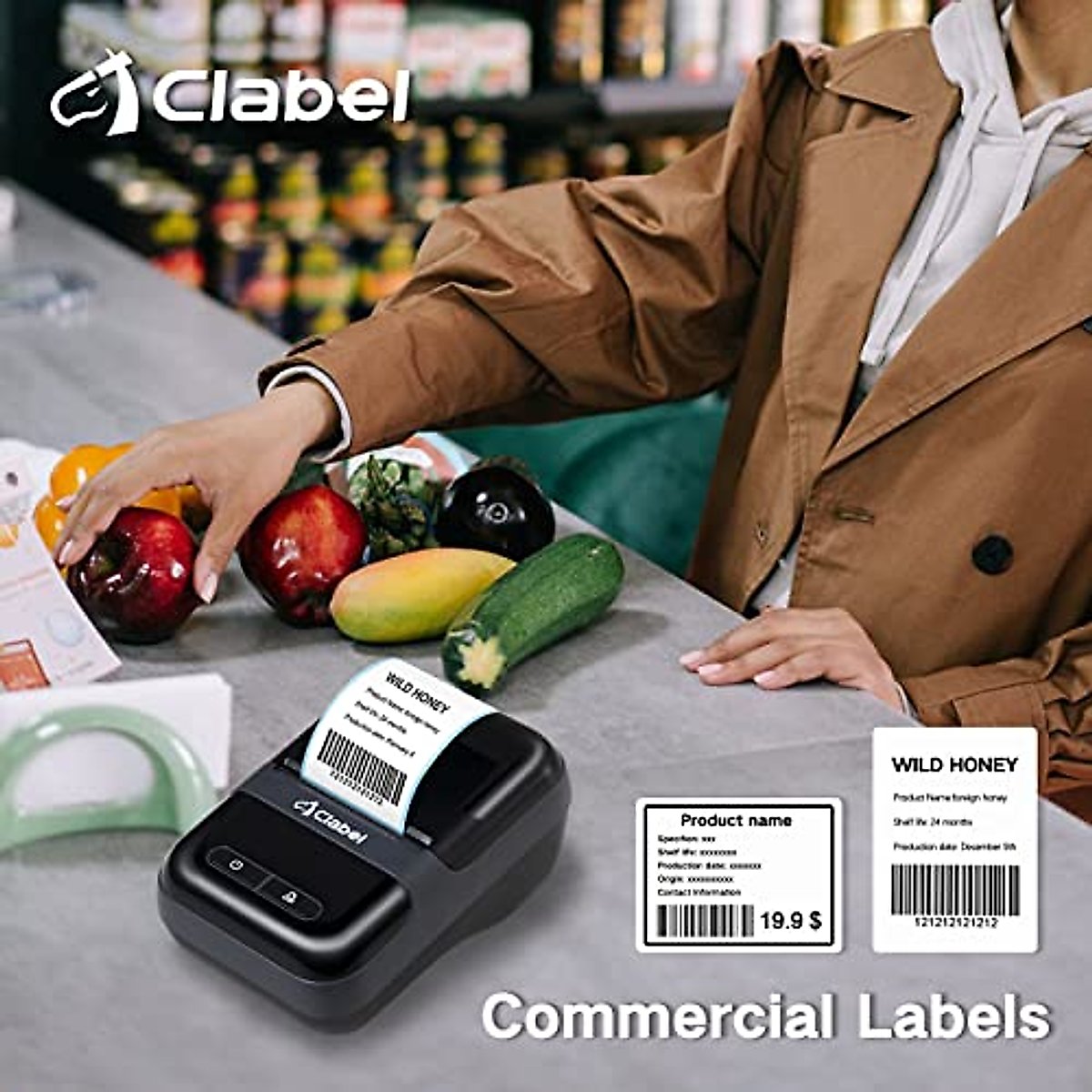 Label Maker Machine 220B with Label Maker Tape 40 * 30