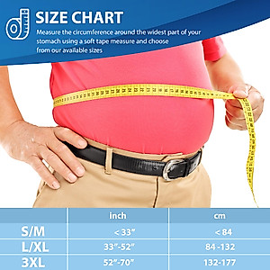 ORTONYX 6.25" Abdominal Binder for Men and Women/Postpartum Post-operative Post-surgery Wrap/Abdomen Navel Umbilical Hernia Support Belt / 524006 Beige S/M