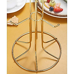 Berglander Gold Coffee Mug Holder, Stainless Steel Coffee Cup Holder Stand Easy to Hang and Take Avoid Crowded Collision Design, Beautiful Decoration Mug Rack Tree Mug Hooks Easy to Clean