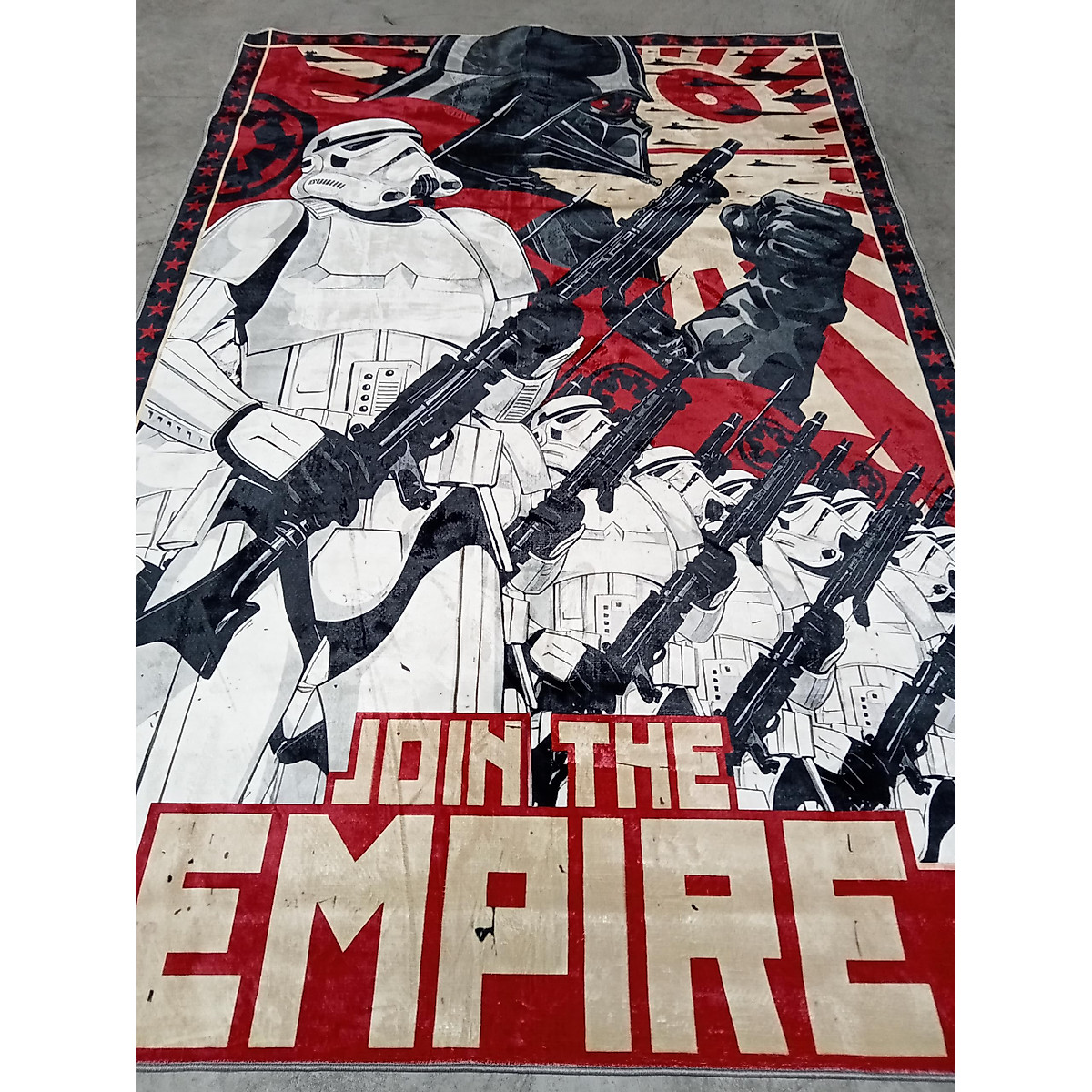 starwars Rug, Join The Empire Rug, Empire Propaganda Rug, Boy Room Rug, Fantastic Rug, Area Rug, Non Slip Rug coolVibesR114.5 140x200cm = 4.6 ft x 6.5 ft