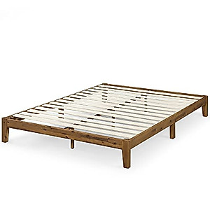 ZINUS Lucinda Wood Platform Bed Frame / No Box Spring Needed / Solid Wood Foundation with Wood Slat Support / Easy Assembly, Full
