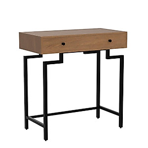 Posh Pollen Cambridge Writing Desk, Office Furniture Console Table, Grey