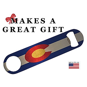 Colorado State Flag Speed Professional Bottle Opener Heavy Duty Gift CO