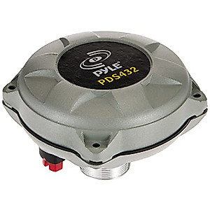 Pyle 2in Tweeter Compression Horn Driver - 500 Watt High Power Car Audio Speaker Tweeter System w/ High Temp Voice Coil, 400-9000Hz Frequency, 102 dB, 8Ohm, Heavy Duty 30 oz Magnet Structure PDS432