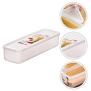 Zerodeko Spaghetti Noodles Pasta Container Spaghetti Noodle Storage Container Cereal Noodle Keeper Box Plastic Refrigerator Food Container for Pantry Organization and Storage Storage Drawers
