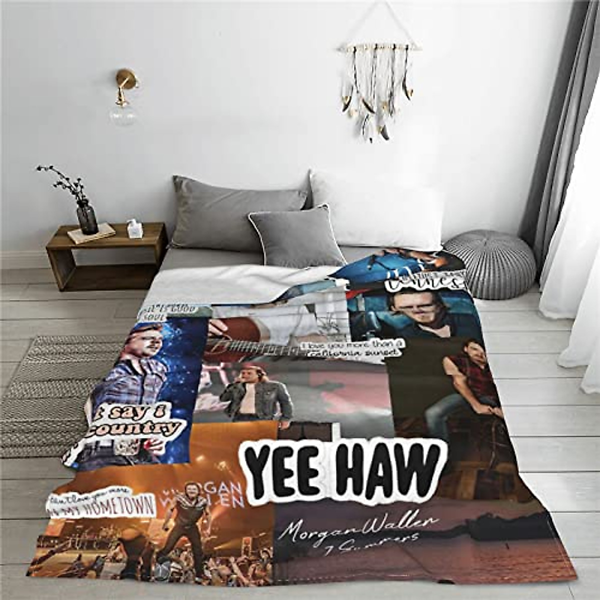 Super Soft Flannel Throw Blanket Cozy Comfy Blanket Microfiber Printed Blanket for Sofa Bed Office Travel 50"X40"-1