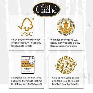 Baby Cache Natural Hardwood Changing Station Table Topper | Montana Collection | Driftwood