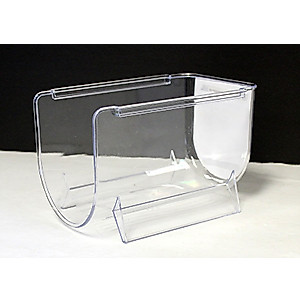 Dependable Industries inc. Essentials Stackabale Fridge & Freezer Safe Soda Bottle Holder Space Saver Pantry, Countertops and Cabinets - Holds 2-Liter Bottles BPA Free (Clear, 1)