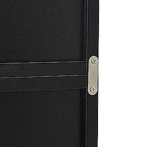 8-Tier Media Tower Rack, CD DVD Slim Storage Cabinet with Adjustable Shelves, Tall Narrow Bookcase Display Bookshelf for Home Office, Black