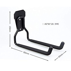 zoele Garage Storage Utility Hooks, Garden Power Tool Hanger String Trimmer Hangers, Garage Wall Organizer for Ladder Weed Eater