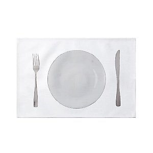 Sublimation Blank White Placemats Wedding Party Linen Placemat Dining Table Place Mat for Kitchen Table Set of 8