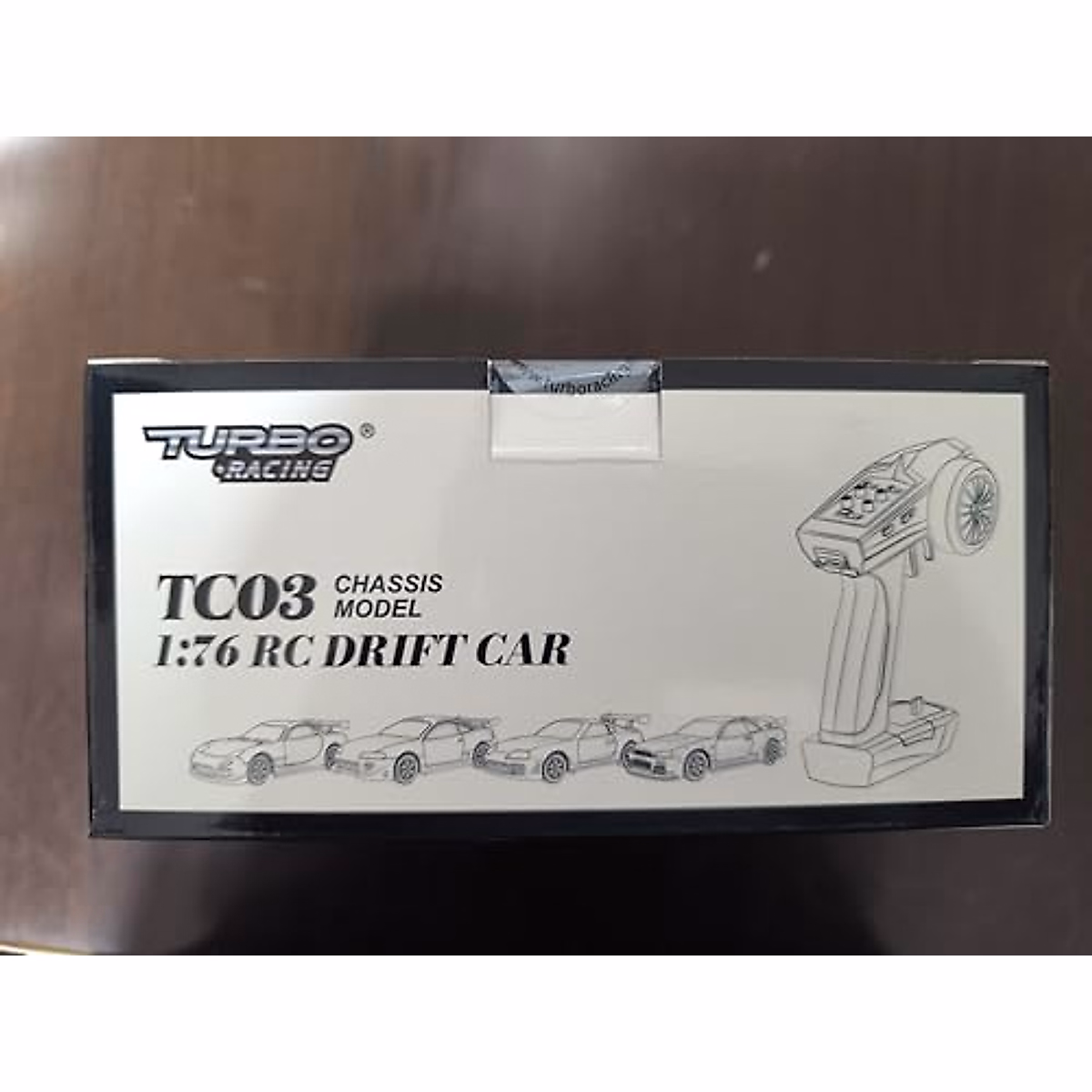 FLYCOLOR Turbo Racing 1:76 Scale Drift RC Car with Gyro Mini Full Proportional RTR 2.4GHZ Remote Control with 2 Replaceable Body Shell (C64-BLUE)