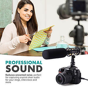 Movo SMM1 Microphone Shock Mount with Camera Cold Shoe for Shotgun Microphones 19-25mm in Diameter (Including Rode NTG-1, NTG-2, Sennheiser MKE-600)