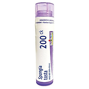 Boiron Spongia Tosta 200 ck, 80 Pellets, Homeopathic Medicine for Croupy Cough