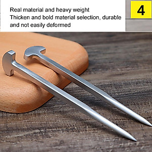 2Pcs Japanese Style Eel Spike Sashimi Knife T-shape Stainless Steel Sushi Chef Tools for Home Kitchen Restaurant