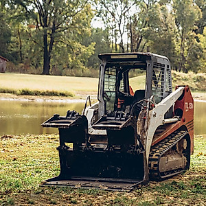 Titan Attachments Skid Steer 72-in Demolition Grapple Bucket Attachment, Heavy-Duty Series
