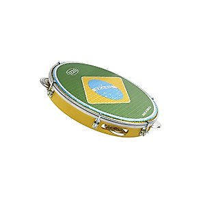 IZZO 3438 10 inch ABS Shell Pandeiro with Brazilian Flag Drumhead