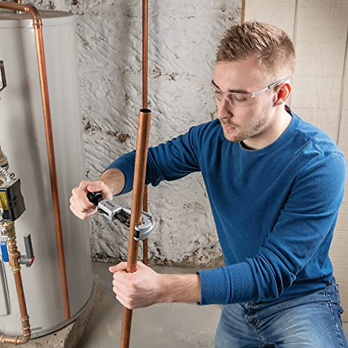 RIDGID 31632 Model 151 Quick-Acting Tubing Cutter with 1/4"-1-5/8" Cutting Capacity, Silver Black