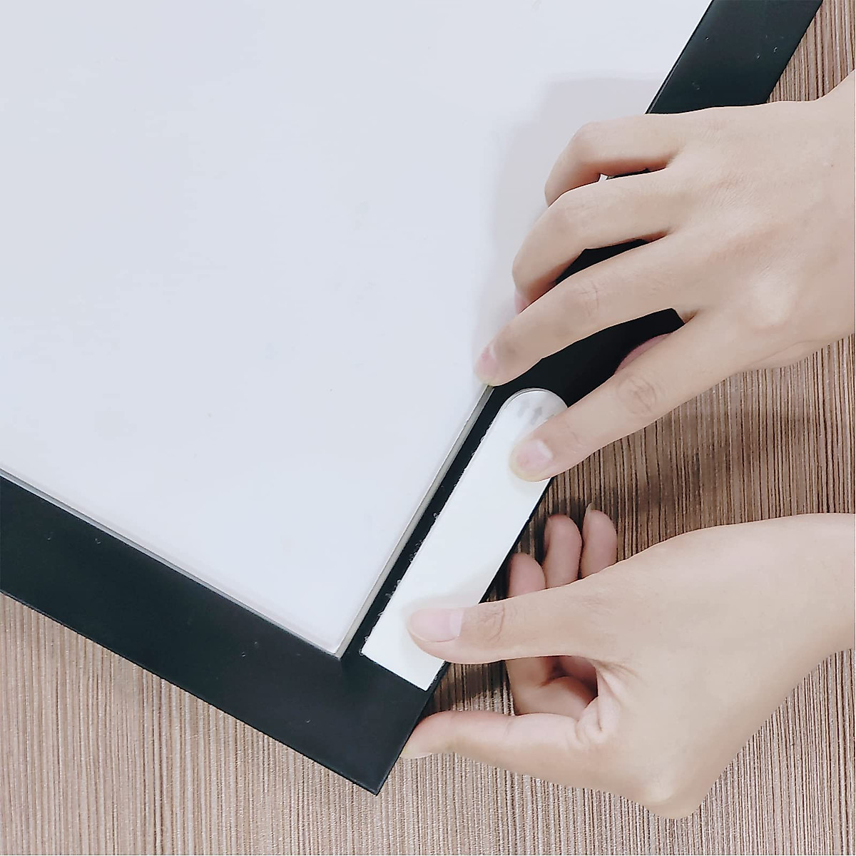 48-Pairs(96 Strips) Small Picture Hanging Strips Heavy Duty,Removable Hook and Loop Tape, Picture mounting Strips,Perfect for Wall Art Hanging Frames, Posters