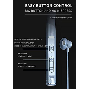 Neckband Bluetooth Headphones Around The Neck Wireless Earbuds with Microphone Flashlight Waterproof Sport Headset Noise Cancelling Ear Buds 120H Playtime for Running Cycling Cell Phone Android iOS