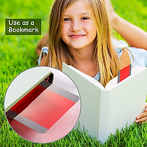 Zonon 6 Pieces Guided Reading Highlight Strips Colored Overlay Highlight Bookmarks of Small Paragraph Size Tracking Rulers Dyslexia Tools for Kids Teacher Supply