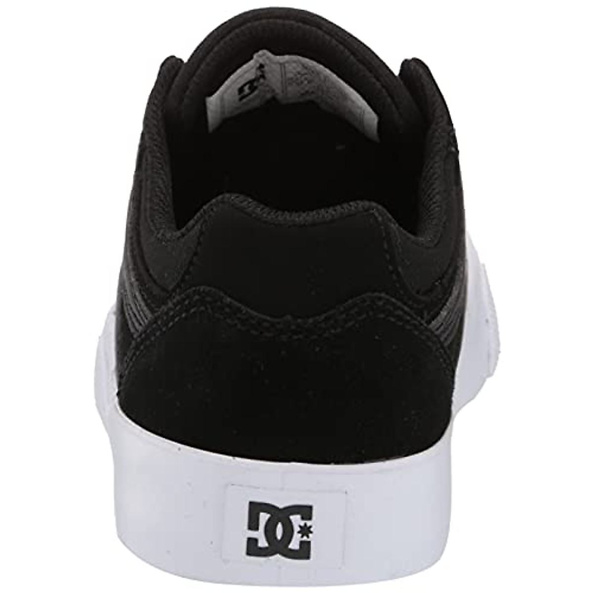 DC Men's Kalis Vulc Low Top Casual Skate Shoe, Black/White, 10 D M US