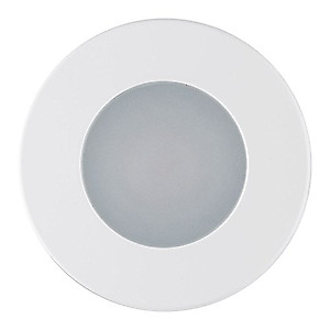Globe Electric 90663, 4" Flush Round Trim Recessed Lighting Kit Tempered Frosted Glass, White, 3.88" Hole Size