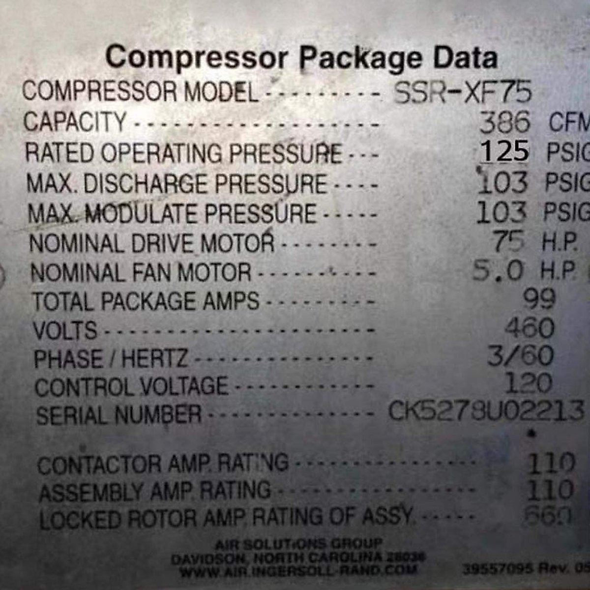 22128763 Computer Controller Panel for Screw Air Compressor Replacement Part SSR100HP