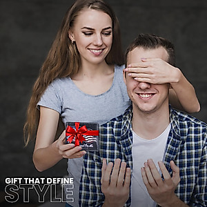 Li Bifold Wallet Handmade Vegan Leather Wallet - Don't Tread Flag Design Men Wallet Slim with top-flap 2 ID Windows, 7 cards, 2 side slots, 2 cash pockets - Timeless slim wallet with Gift Box