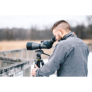 Vanguard Endeavor HD Angled Eyepiece Spotting Scopes, ED Glass, Waterproof/Fogproof, Black and Gray