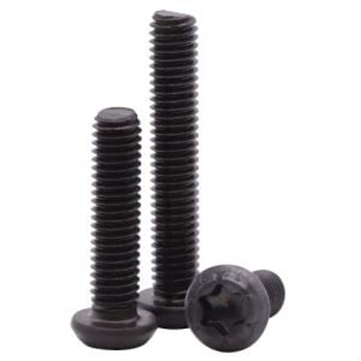 M6-1.0 x 35mm Button Head Torx Drive Machine Screws Bolts, Black Oxide Finish, 10.9 Grade Alloy Steel, Full Thread Coverage UNC, Pack of 30