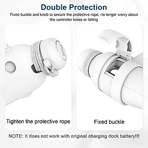 AMVR Golf Club Attachment Compatible with Meta/Oculus Quest 3S/Quest 3, Non-Slip VR Golf Handle Grip for Golf +, 80 Degree Design Keep Tracking （for Right Controller, Not for Charging Dock Battery）