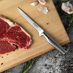 Global GF-31-6 1/4 inch, 16cm Heavyweight Boning Knife, 6, Stainless Steel