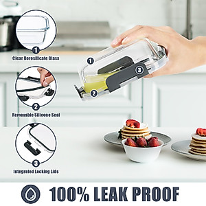 DONQQCC 9 Pack Glass Food Storage Containers with Lids, Glass Container for Lunch, Leftovers, Meal Prep, Airtight, Freezer Safe