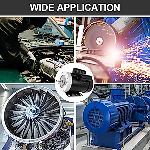 1.5HP Electric Motor General Purpose Motor Single Phase Motor 3450RPM 56C TEFC 115/230V Reversible 5/8" Shaft Diameter