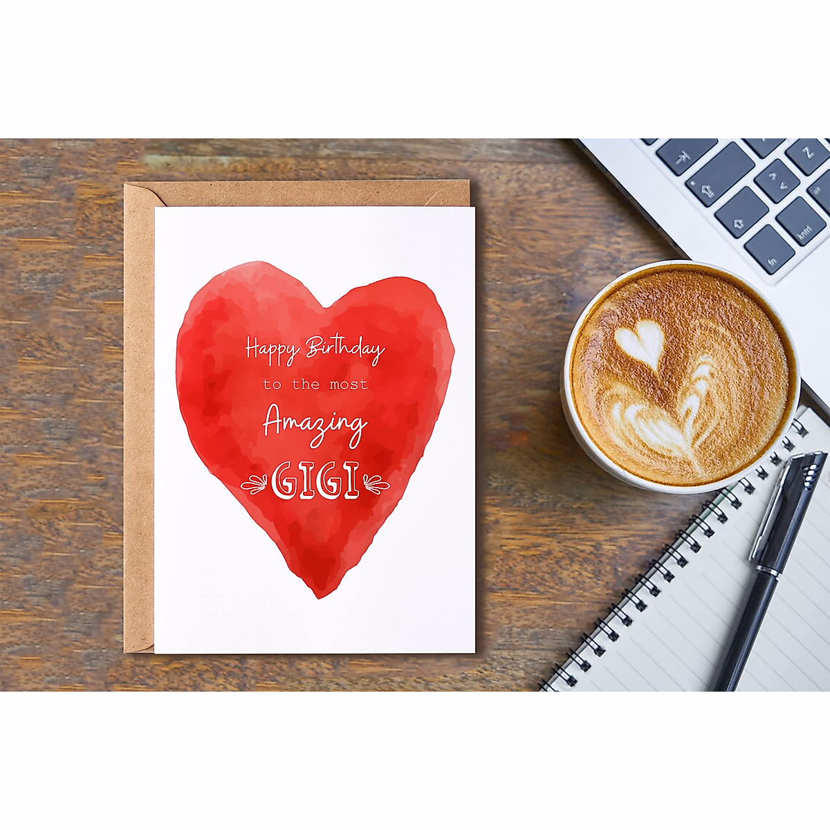 Happy Birthday To The Most Amazing Gigi - Happy Birthday Gigi Card - Luxury Gigi Birthday Card - Best Gigi Birthday Card 5x7''