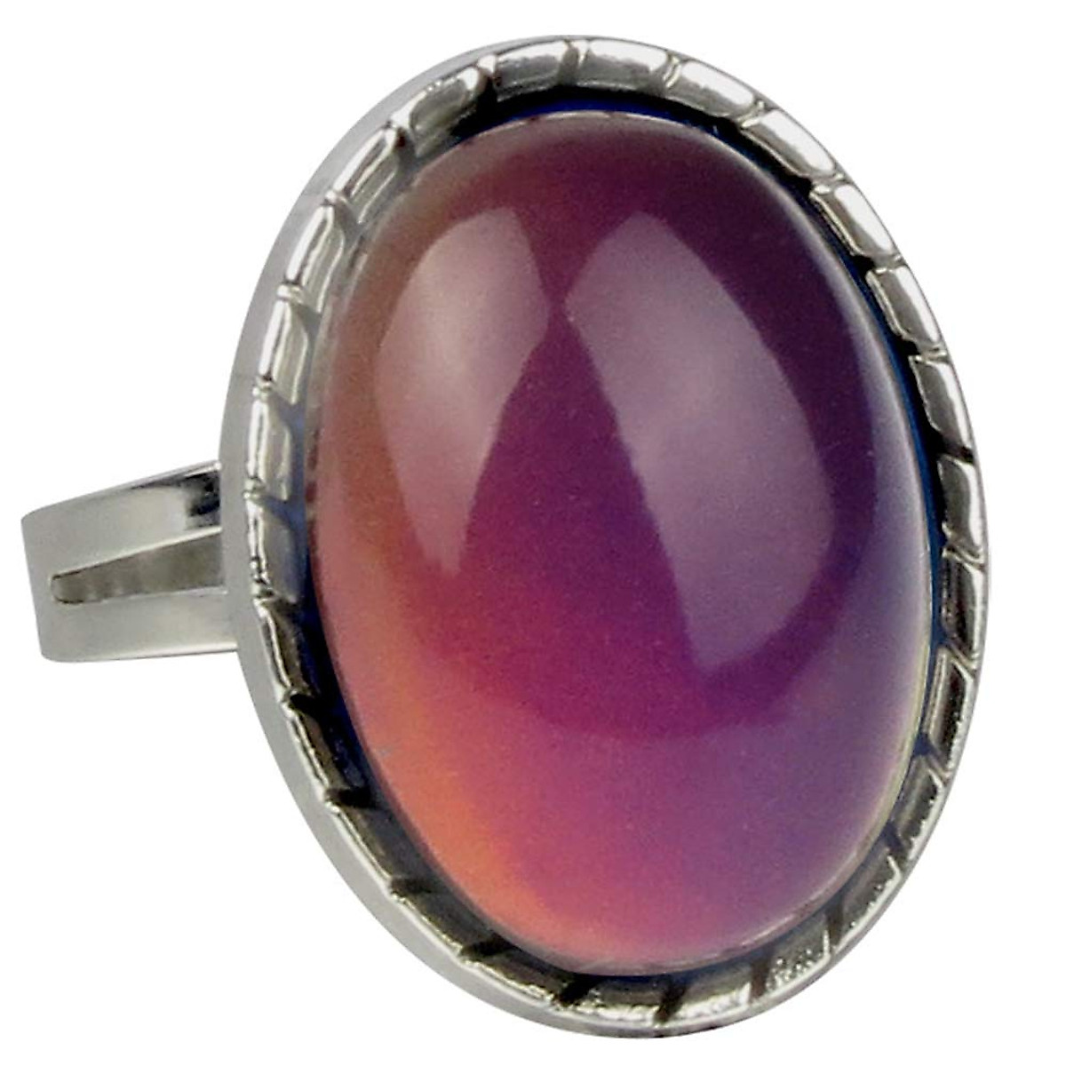 Jude Jewelers Adjustable Color Changing Mood Ring Inspirational Mystique Marble (Oval Shape, Adjustable)