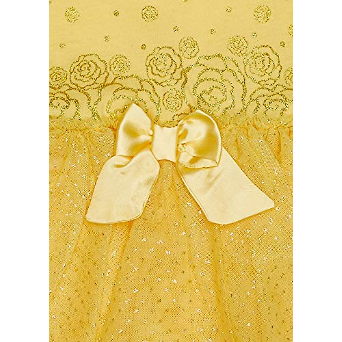 Disney Infant Baby Girl Princesses Belle Cinderella Tutu Dress, Yellow, 24 Months