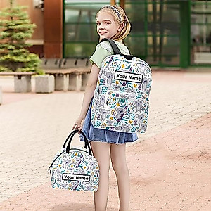 Vnurnrn Cute Koala Customize Kids Backpack Sets with Lunch Box Student School Bag Bookbag Set for Boys Girls Daypack for Camp Laptop