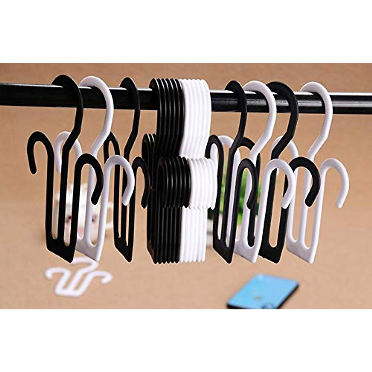 WellieSTR 100 Pcs (White) Plastic Slippers Leather Shoes Drying Shelf Hanger Shoes Hanger Drying Rack