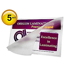 Qty 200 File Card Laminating Pouches 3-1/2 x 5-1/2 Hot 5 Mil Laminator Sleeves