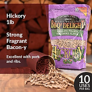 BBQr's Delight Wood Smoking Pellets - Super Smoker Variety Value Pack - 1 Lb. Bag - Apple, Hickory, Mesquite, Cherry, Pecan and Jack Daniel's