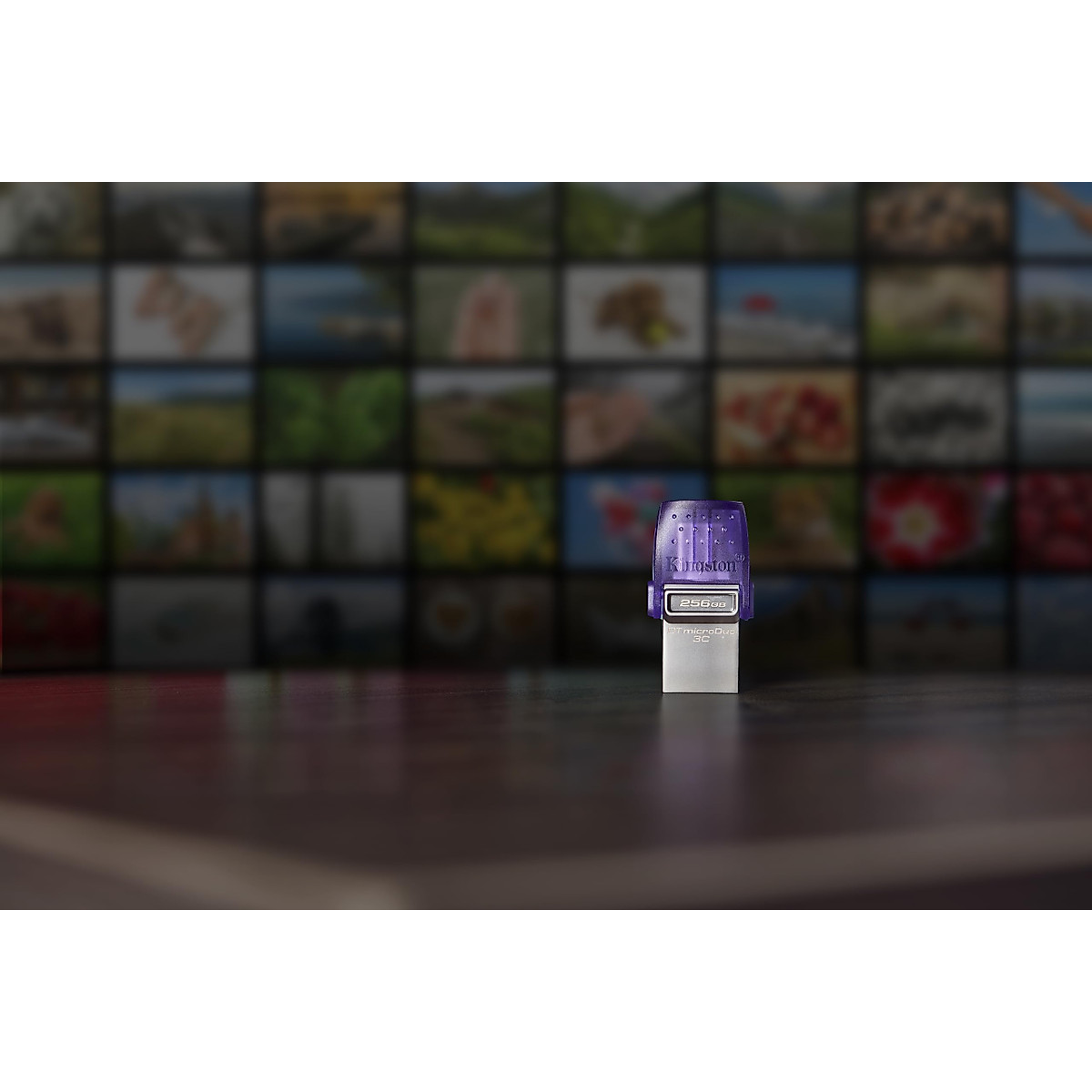 Kingston DataTraveler microDuo 3C 256GB USB-C & USB-A Flash Drive | Speeds up to 200 MB/s | USB 3.2 Gen 1 | Duo Connector | DTDUO3CG3/256GB