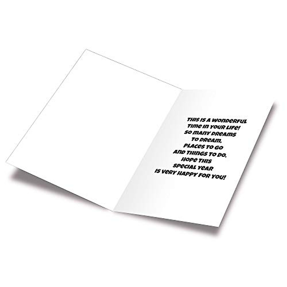 Happy Sweet 16 Birthday Card | Made in America | Eco-Friendly | Thick Card Stock with Premium Envelope 5in x 7.75in | Packaged in Protective Mailer | Prime Greetings