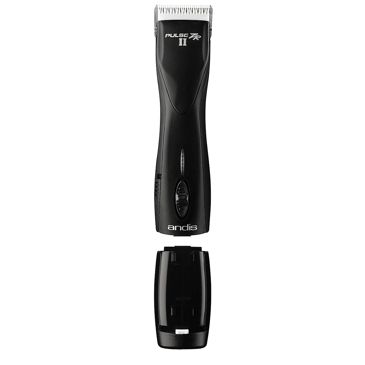 Andis Pulse Zr II 5-Speed Detachable Blade Clipper, Cordless, Removable Lithium Ion Battery - Black, dogs