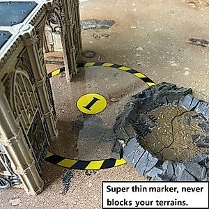 Jucoci Objective Point Markers 6PCS Set Objective Marker Compatible with WH40k Wargame (Miniature Not Included)